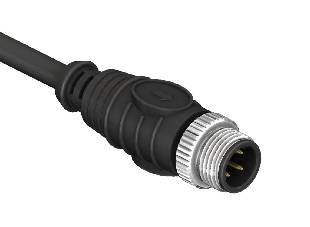 M12 Series A,D Code / Over Molding Cables / Straight / Plug MCM12-XXPDS