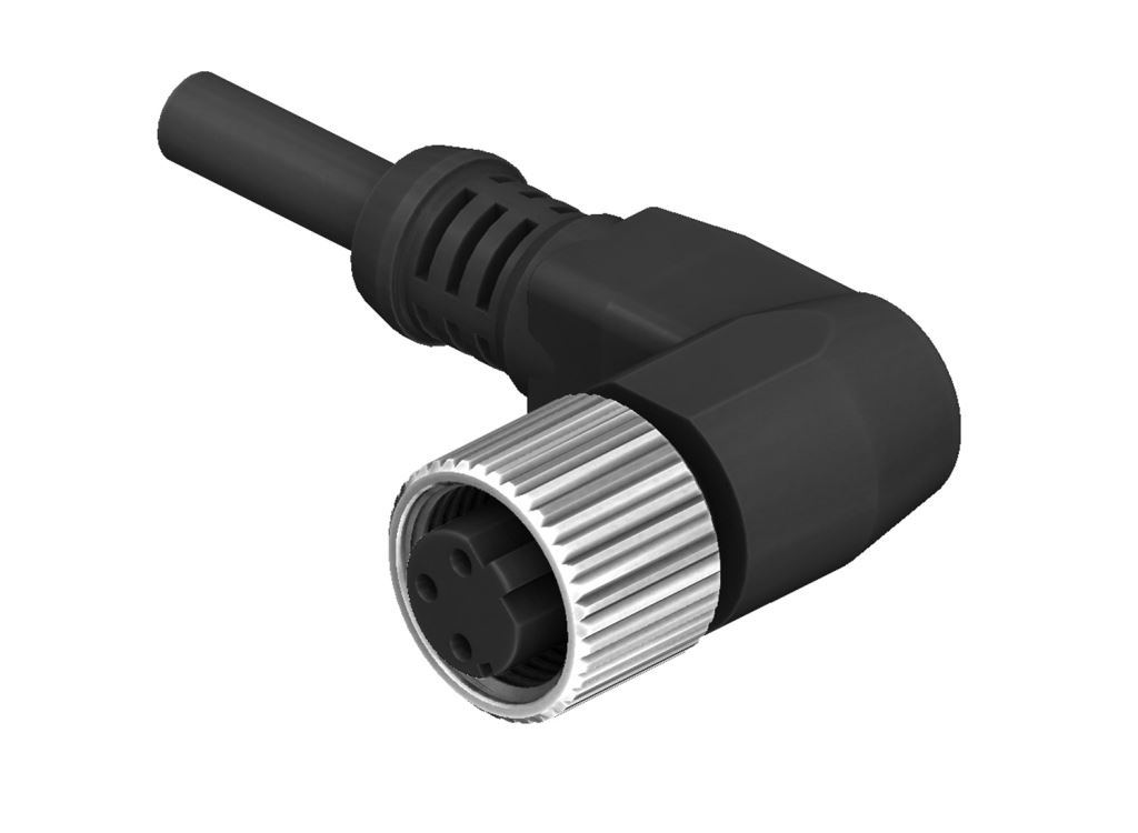M12 Over Molding Cables / Right Angle / Socket