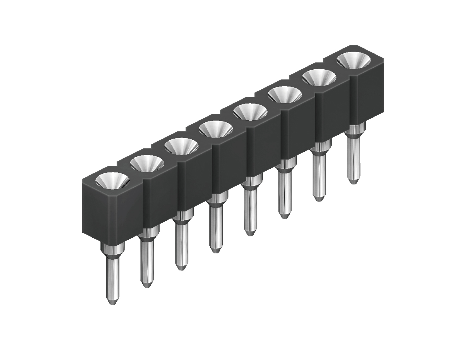 2.54mm PCB Socket Machine Pin Single Row 6604S-XX